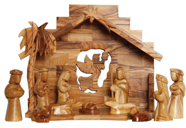 12 Piece Olive Wood Nativity Set – The Oriental Museum